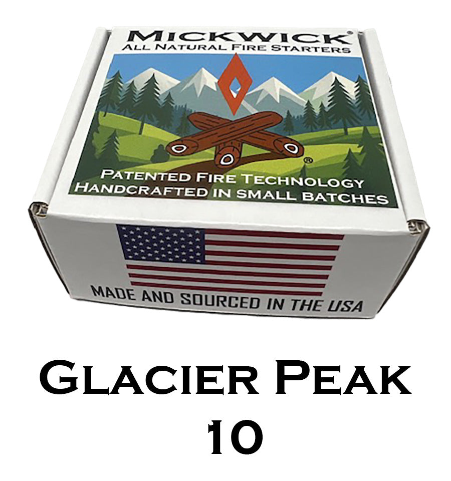Glacier Peak 10 – Mickwick® All Natural Fire Starters